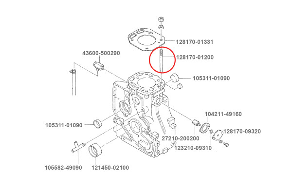 Sylinterikannen pultti – Mepratuote venetarvikkeet