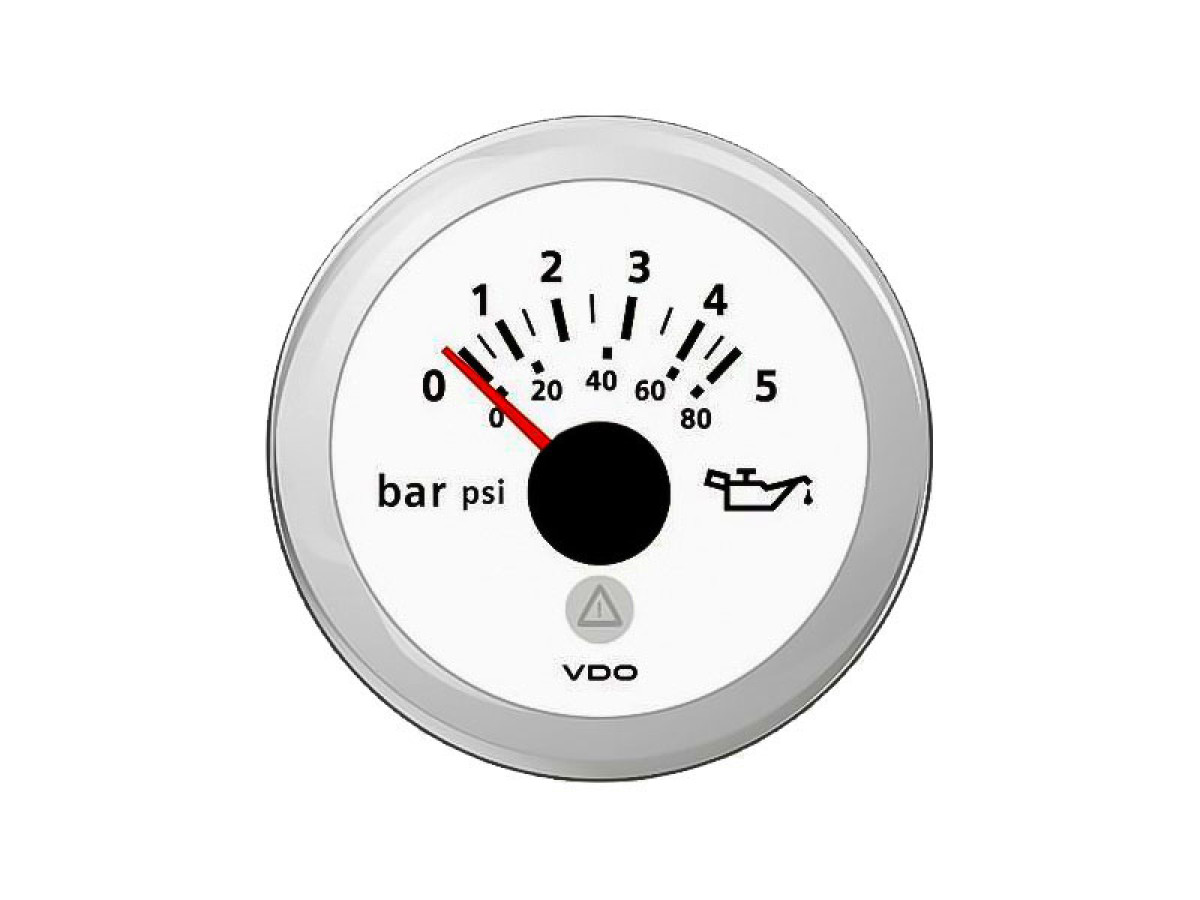  ljynpainemittari 0 5 Bar Valkoinen 12 24V Mepratuote Venetarvikkeet